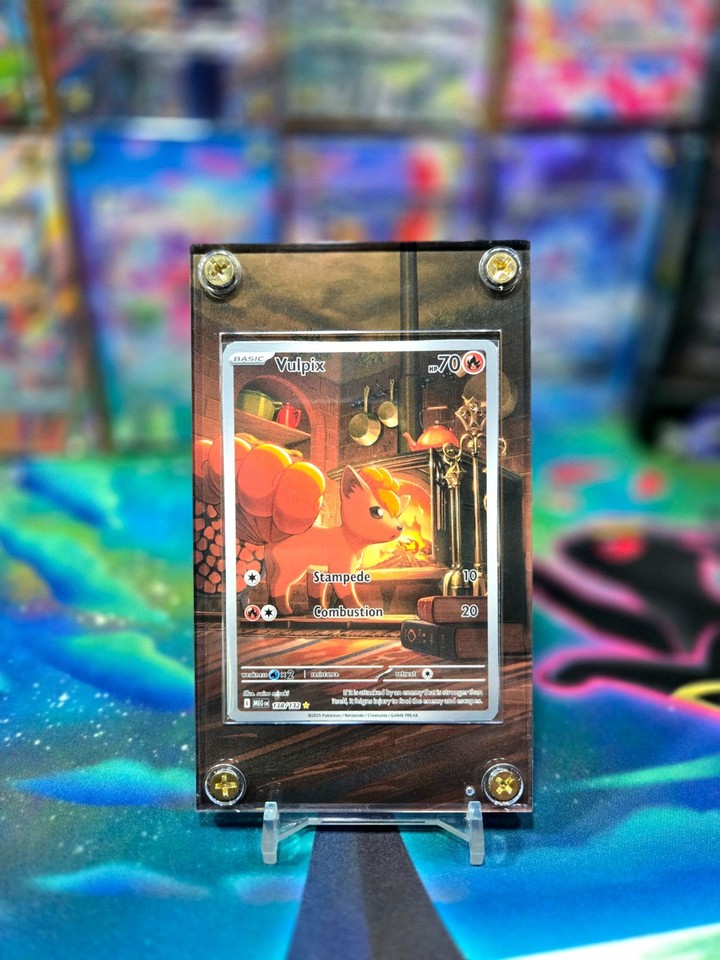 Pokemon Vulpix 138/132 IR Mega Evolution Extended Art Custom Case | eBay