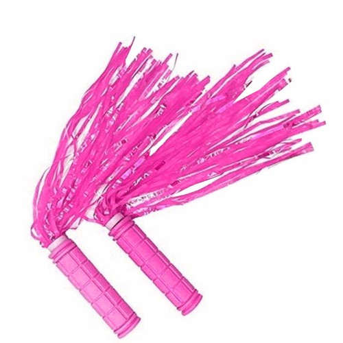 (Pink)Bike Handlebar Grips With Tassel Streamers Bike Handlebar ...