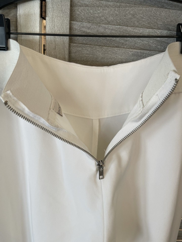 Eva Mendes NY & Co Wide Leg Ivory Dress Pants Sz XS | eBay