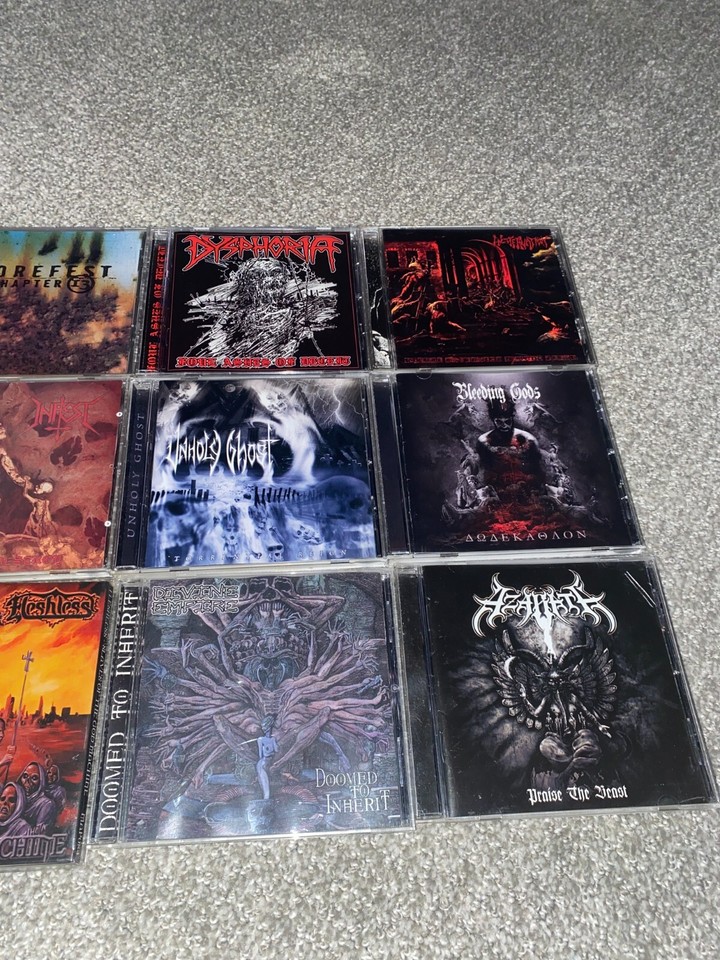 Lot of 12 DEATH METAL CDs gorefest graveyard encoffination in aeternum ...