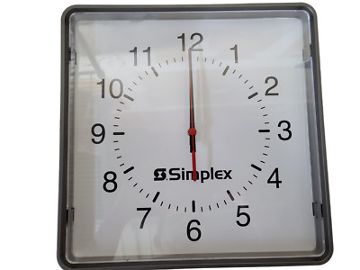 Simplex (2310-9271A) 12″ Square Replacement Synchronized Wired Clock ...