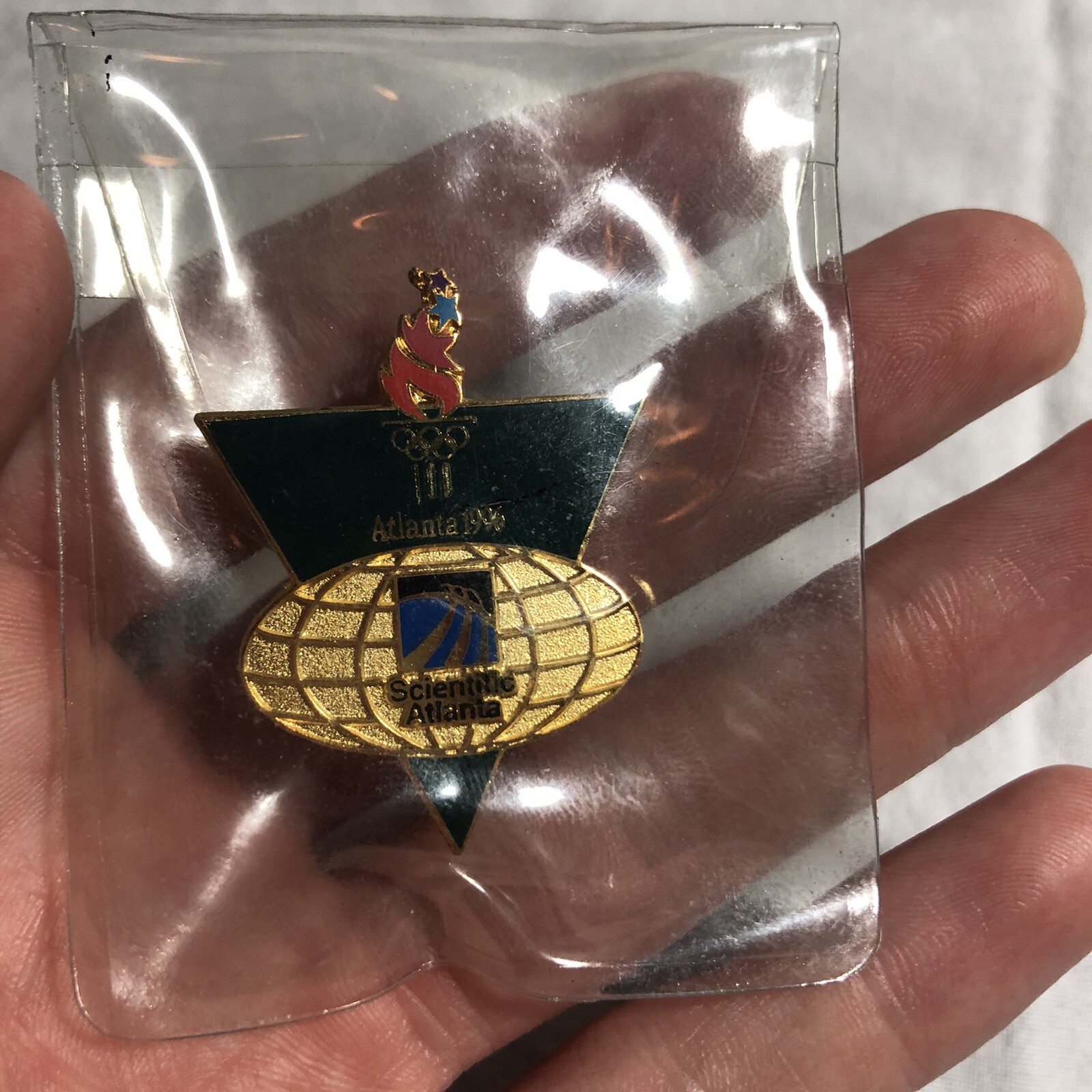 vintage scientific atlanta 1996 Olympics Torch gold g… - Gem
