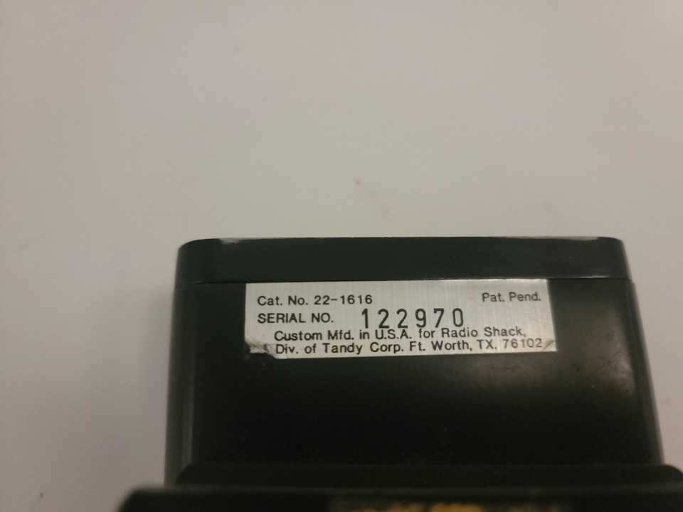 Vintage Radio Shack Micronta Road Patrol XK Band Radar Detector Dual 22 ...