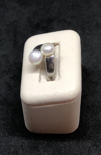Pearl 925 Sterling Ring Signed JC Ring, size 5 1/4 | eBay