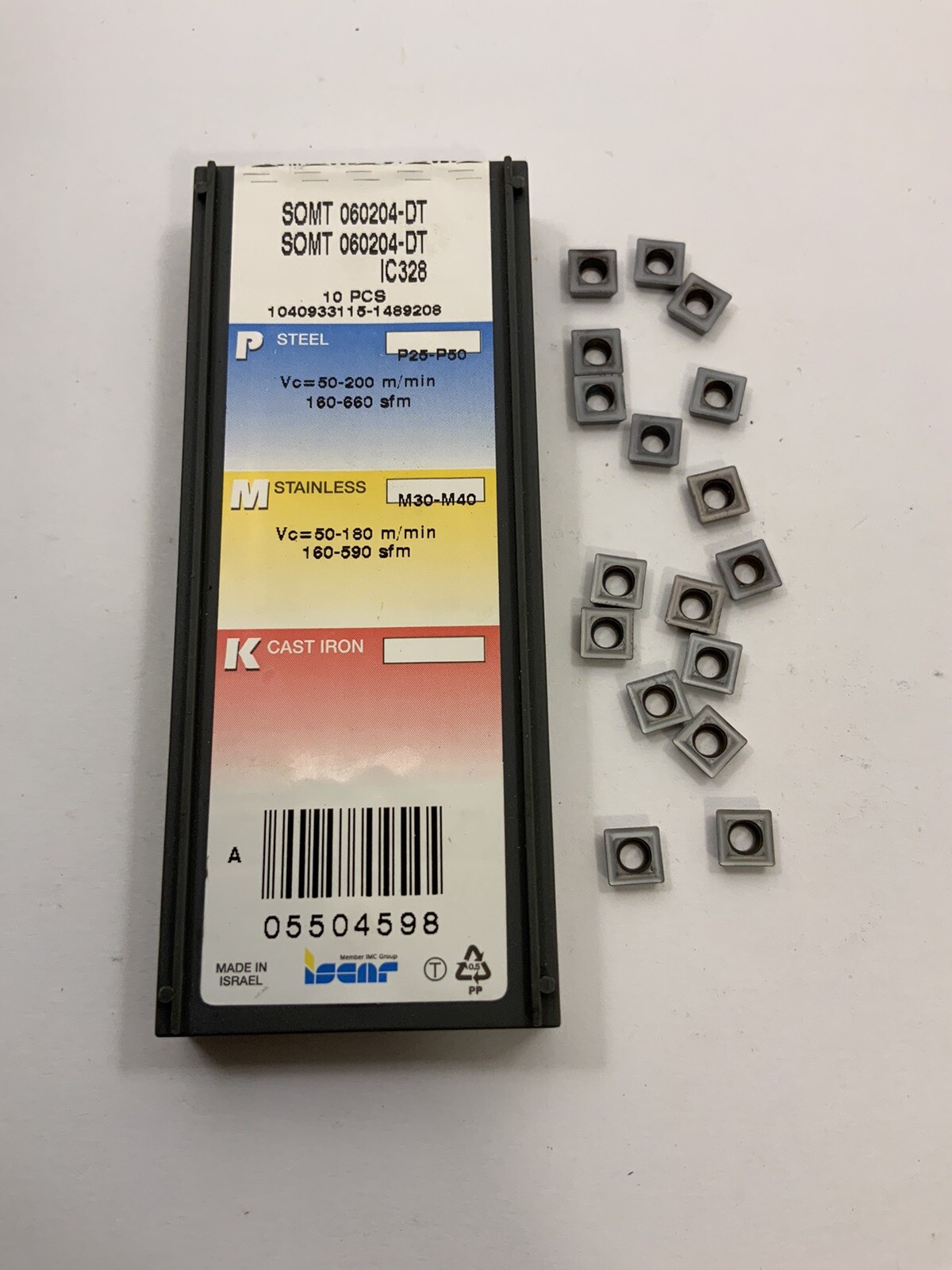 Iscar Carbide Inserts SOMT060204-DT IC328 QTY 17 | eBay