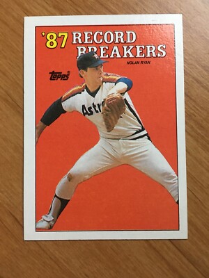 1988 Topps #6 Nolan Ryan '87 Record Breakers | eBay