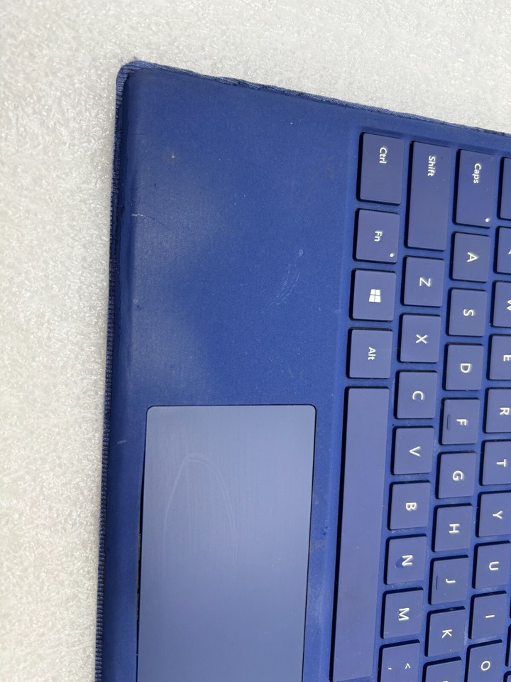 Microsoft 1725 Type Cover Blue for Surface Pro 3 4 Backlit Keyboard ...
