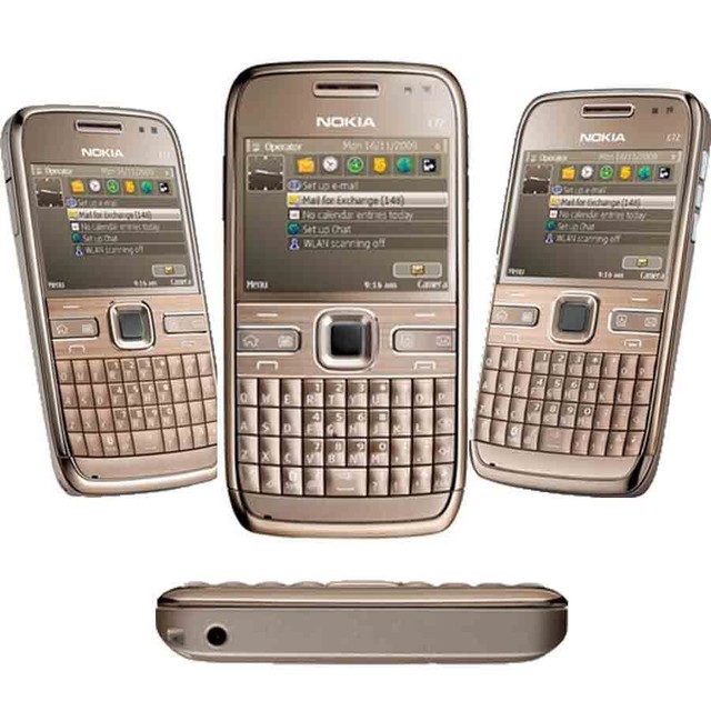 Nokia E72 Unlocked Original 3G Bluetooth MP3 GOLD GPS WIFI 5MP Bar ...