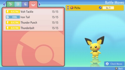 Pichu 6IV shiny or non-shiny Lv. 1 Pokemon Brilliant Diamond Shining ...