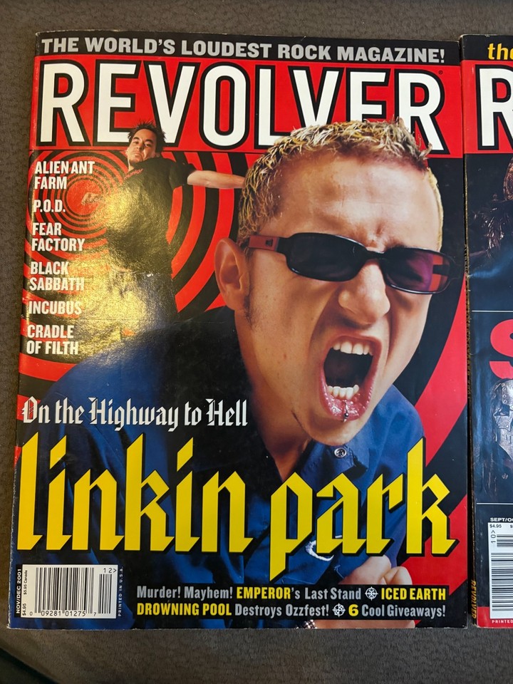 Revolver Magazine Lot of 2 2001 Linkin Park Nirvana Black Sabbath ...