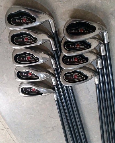 Callaway Big Bertha 2004 Iron Set 3-10 + W Callaway RCH Firm Graphite ...