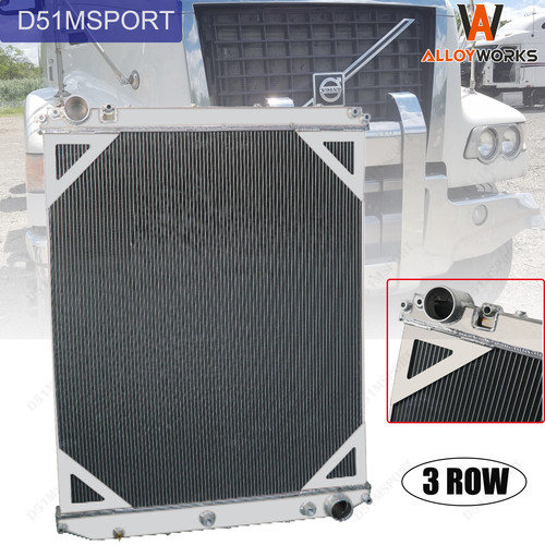 For 2008-2014 Volvo VNL VNM VHD Mack CXU CXU600 Vision 3-Row Aluminum ...