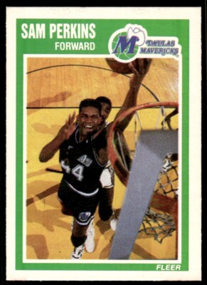 1989-90 Fleer Basketball Card Sam Perkins Dallas Mavericks #36 | eBay