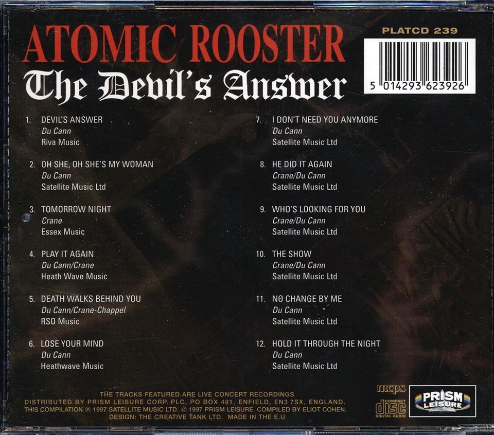 CD Atomic Rooster - The Devil's Answer 5014293623926| eBay