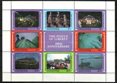Tanzania Stamp 395 - Statue of Liberty, centennial | eBay