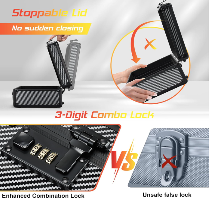 Graded Card Case, 4-Row Trading Card Storage Box, Toploader Card Cases ...