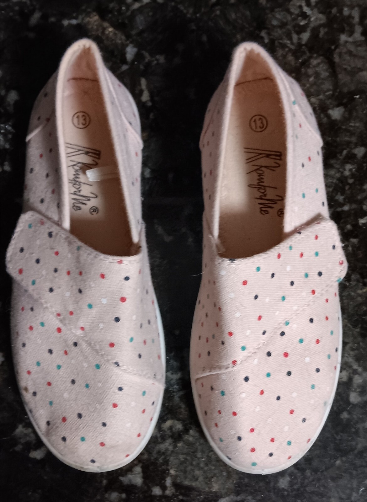KomForme Toddler size 13 Color Dots Pink loafer shoes | eBay