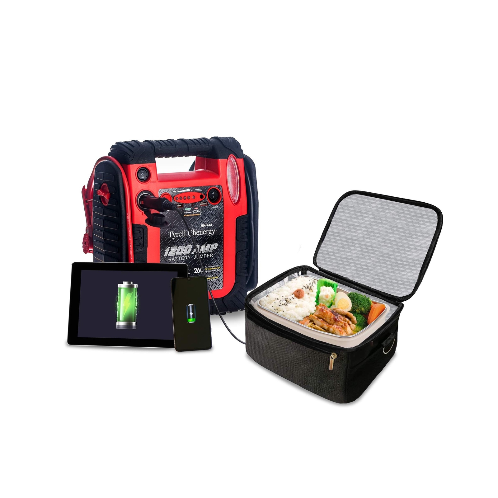 Tyrell Chenergy 1200 Peak/600 Instant Amps Car Jump Starter (Up to 6L ...