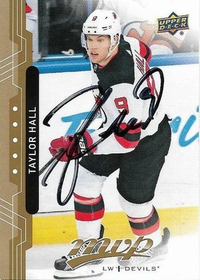 Taylor Hall Autographed Auto 2018-19 Upper Deck MVP New Jersey Devils ...