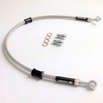 HONDA CB50 SPORT 1998 VENHILL s/steel braided brake lines hose REAR ...