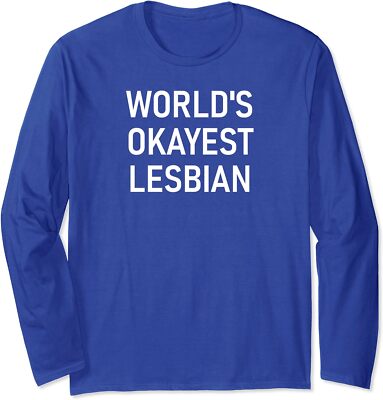 Nobody Knows I'm A Lesbian, Gay, Pride, LBGT, Funny Long Sleeve Tshirt ...