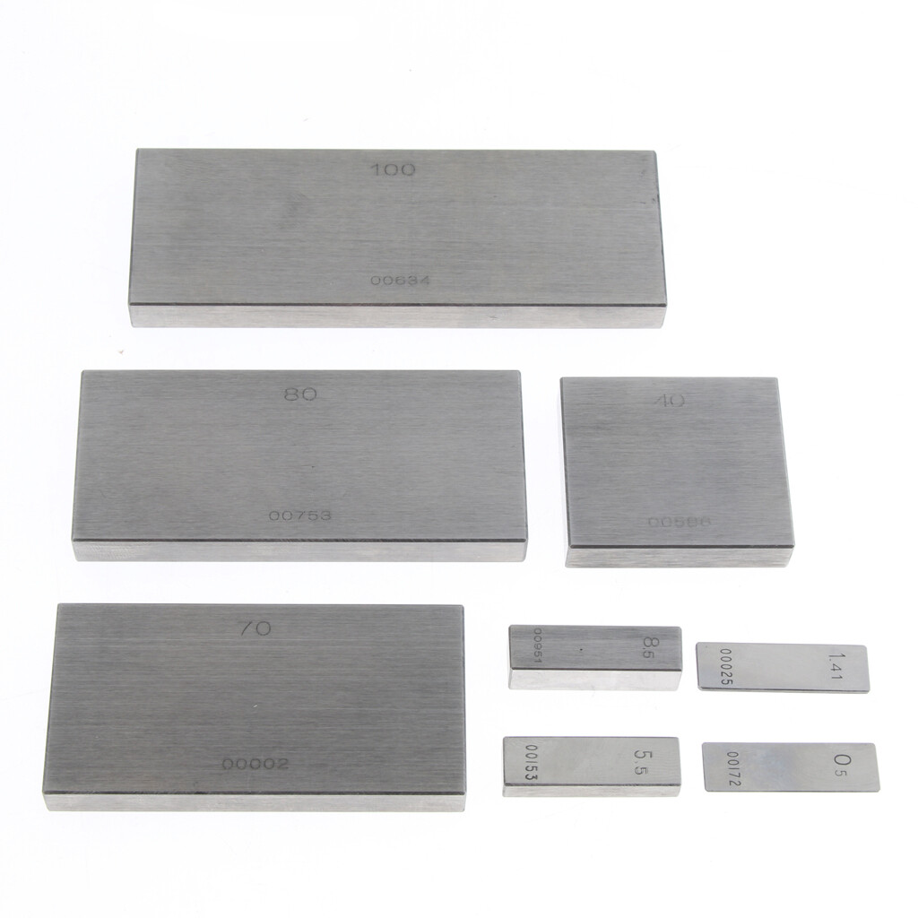 83pcs 1.00-50mm 2 Grade Micrometer Inspection Block Gauge Steel Blocks ...