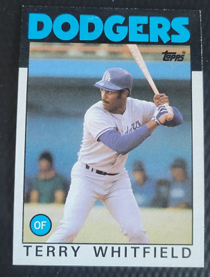 1986 Topps TCG Outfielder TERRY WHITFIELD Los Angeles Dodgers MLB ...