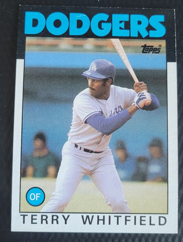 1986 Topps TCG Outfielder TERRY WHITFIELD Los Angeles Dodgers MLB ...
