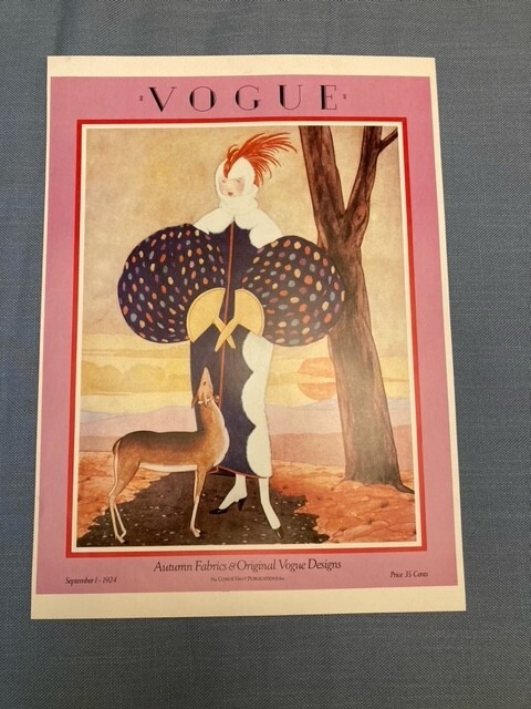 Vintage Lot Antique Vogue Magazine Cover Original Art Deco Art Print ...