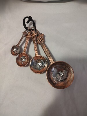 🔥 Decorative 4-Piece Measuring Spoons with Hearts And Swirls | eBay