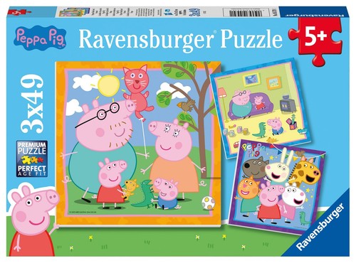 Ravensburger - Puzzle Enfant - Puzzles 3x49 p - La famille et les amis ...