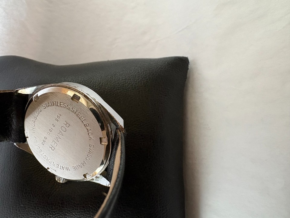 Roamer RW Popular Mens Swiss Made Incabloc Mechanical Leather Strap ...