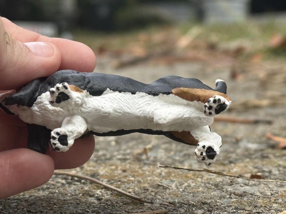 Custom Painted Basset Hound Figure | eBay