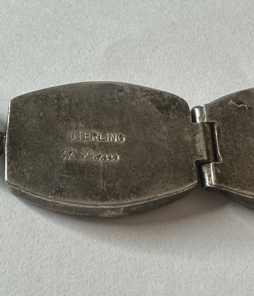 Happy Piasso Link Sterling 925 Bracelet Black Onyx Or Jet 7” | eBay