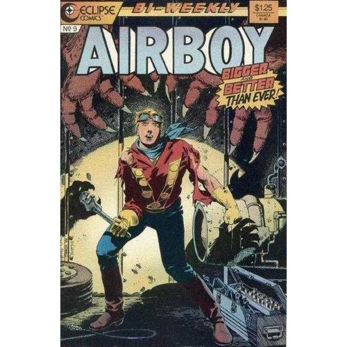 Airboy #9 - 1986 series Eclipse comics VF Full description below [d | eBay