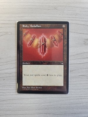 MTG Ruby Medallion Tempest Rare Artifact NM English Magic The Gathering | eBay