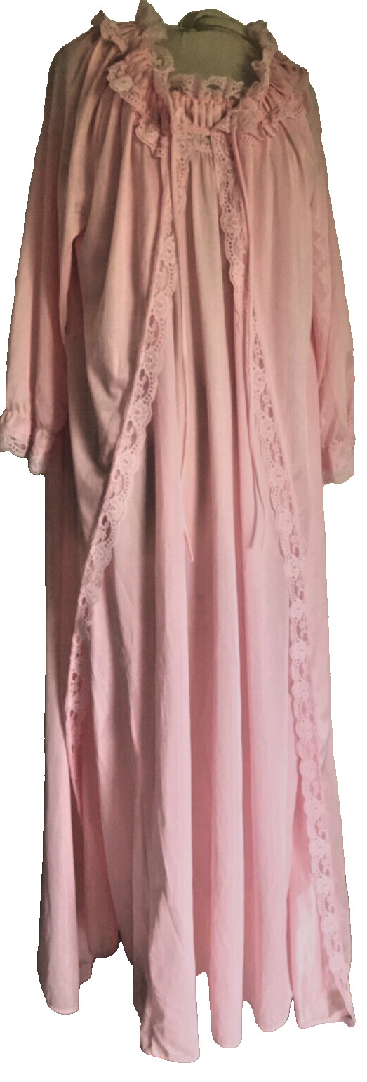 Vintage Bubblegum Pink Peignoir Set, Glencraft Linger… - Gem