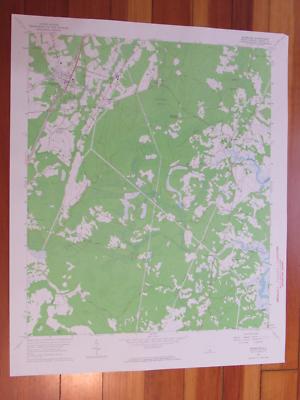 Ridgeland South Carolina 1964 Original Vintage USGS Topo Map | eBay