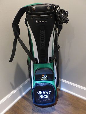 JERRY RICE TAHOE CELEBRITY VESSEL GOLF BAG SIGNED AUTOGRAPH 1/1 ~AUTO ...