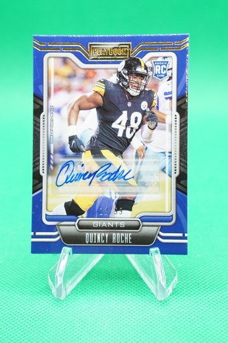 2021 Playbook Rookies Signatures Gold /99 #195 Quincy Roche Auto BG6 | eBay