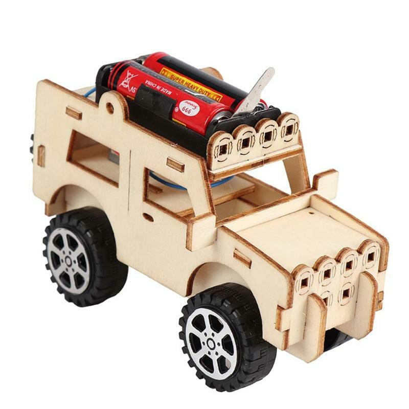 Electric Car Science Project Kit Kids Toycar Model Solar Science Diy