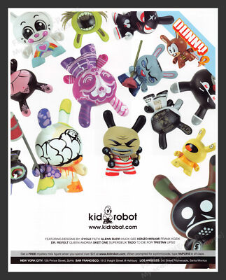 Kid Robot Dunny Series Designer Art Toy 2000s Print Advertisement Ad ...