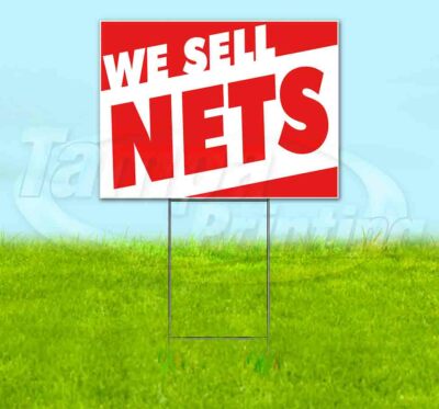 WE SELL NETS Yard Sign Corrugated Plastic Bandit Lawn Decoration USA | eBay
