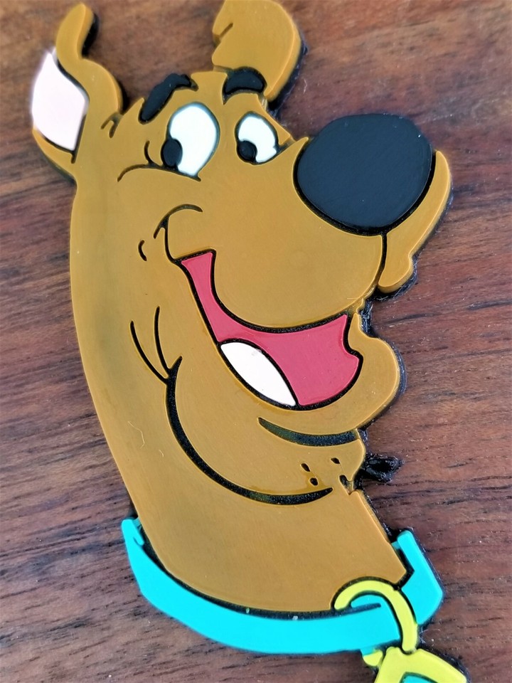 VTG Scooby Doo Fridge Rubber Die Cut Cartoon 1970 USA Rare Retro Hard ...