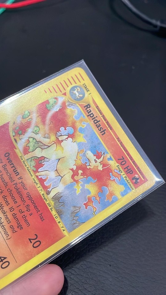 Rapidash 026/165 Expedition Base Set Holo Rare Pokemon TCG Nintendo ...