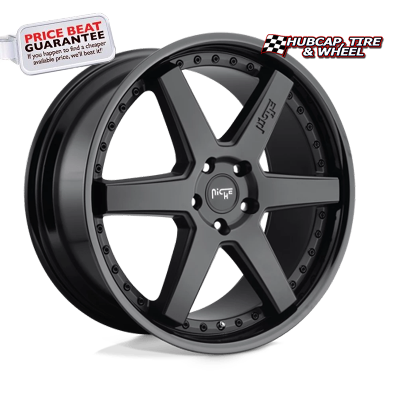 Niche 1PC M192 Gloss Black Matte Black - 20X10.5 - 5X112 Bolt Pattern ...