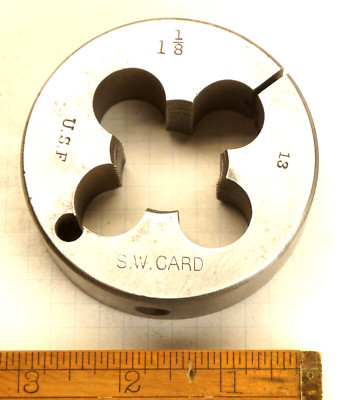 1-1/8" - 13 TPI Thread Die 3" Outside diameter USA Made | eBay