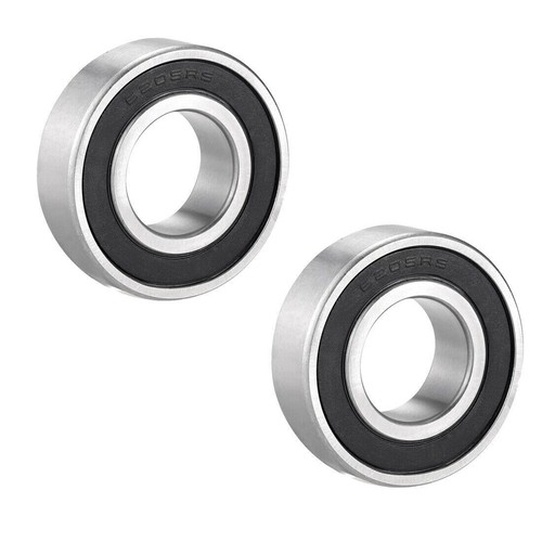 2x 6205RS Deep Groove Double Rubber Sealed Motor Bearing 25mm x 52mm x ...