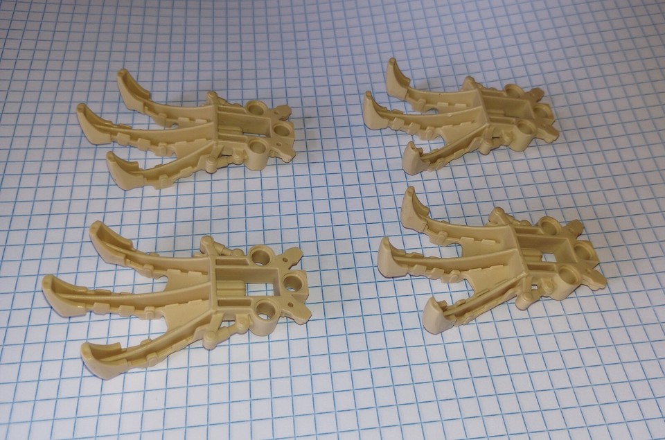 Four Bionicle Lego Foot Feet Tan pieces 53562 Piraka Claw Hand WYSIWYG ...
