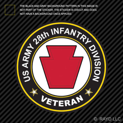 28th Infantry Division Veteran Sticker Die Cut Vinyl keystone national ...